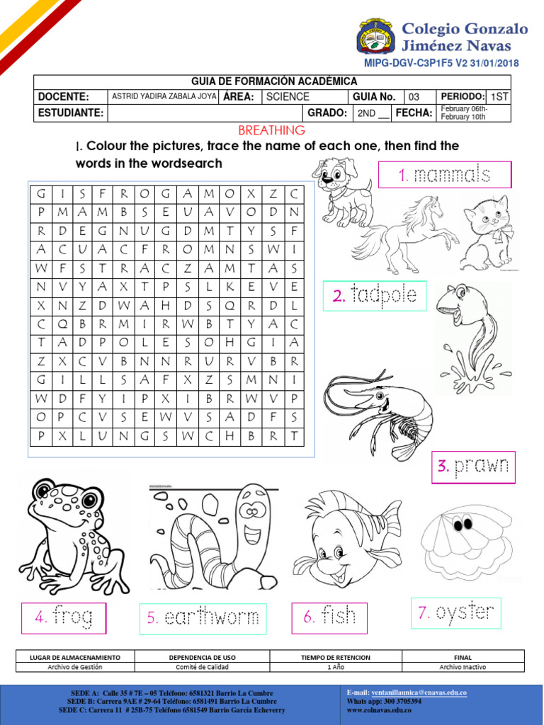 03 Science Breathing 2nd Grade 2 | PDF