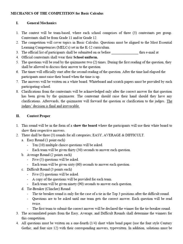 Mechanics For Academic Olympiad Basic Calculus | PDF | Integral ...