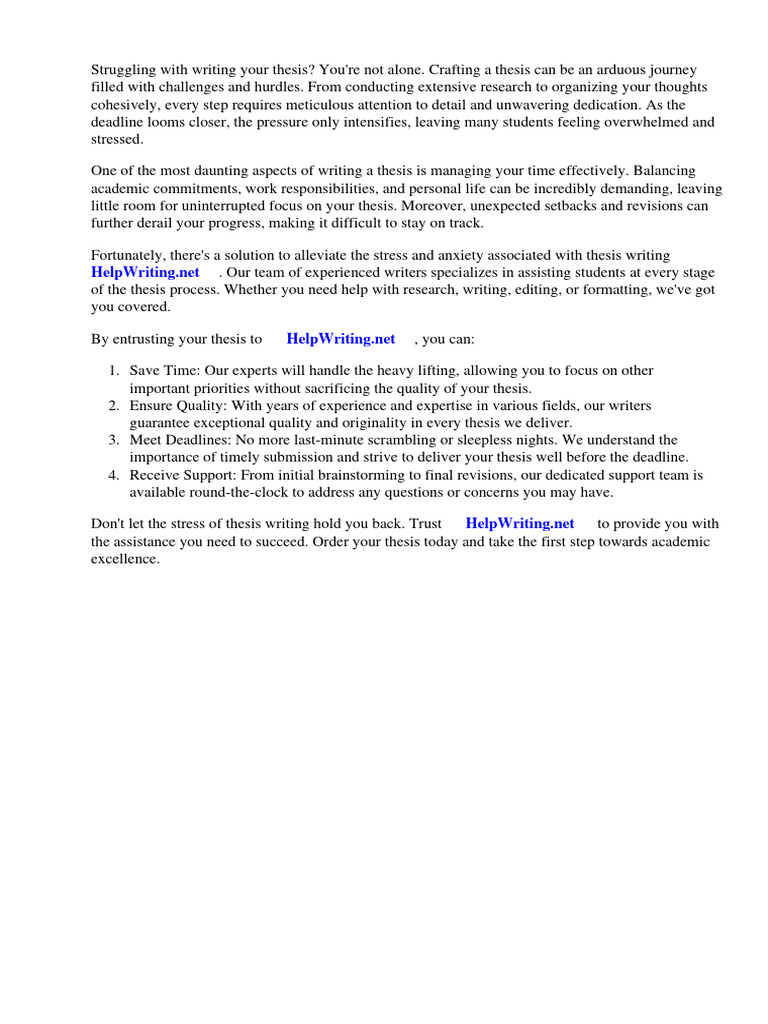 Thesis Time Frame | PDF