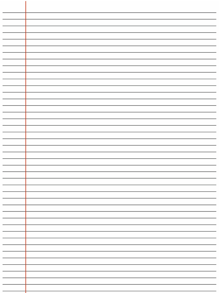 Hoja A4 Rayada | PDF