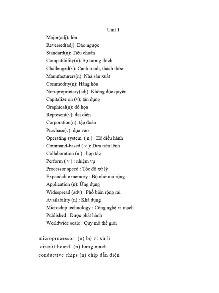Unit 1 VOC TACN | PDF
