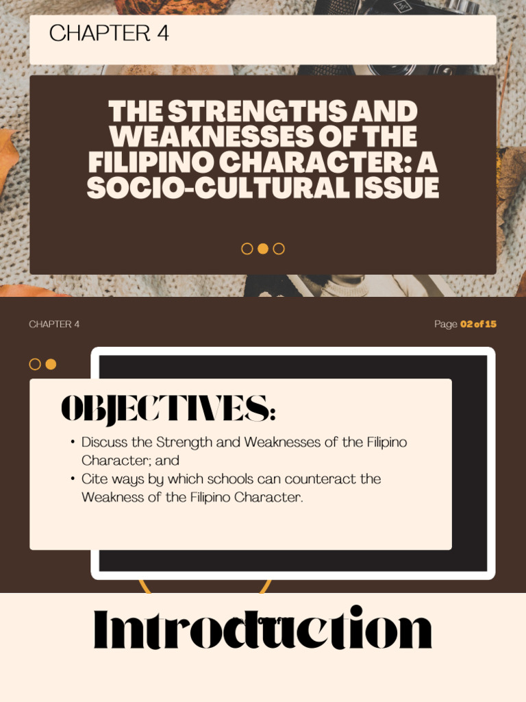 The Strengths and Weaknesses of the Filipino Character a Socio-cultural Issue | PDF
