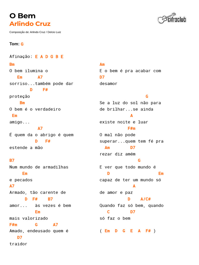 Cifras de Samba | PDF | Amor
