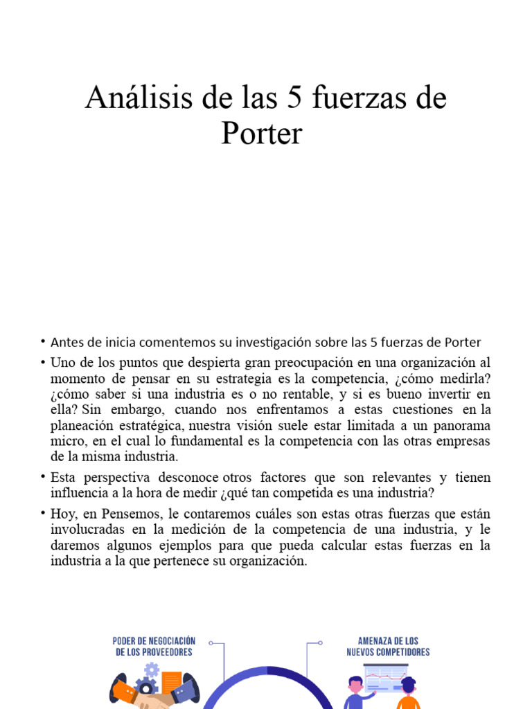 Análisis de Las 5 Fuerzas de Porter | PDF | Business | Mercado (economía)