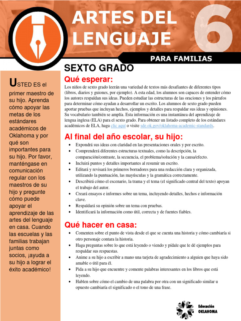Family Guides - Spanish 6th Grade | PDF