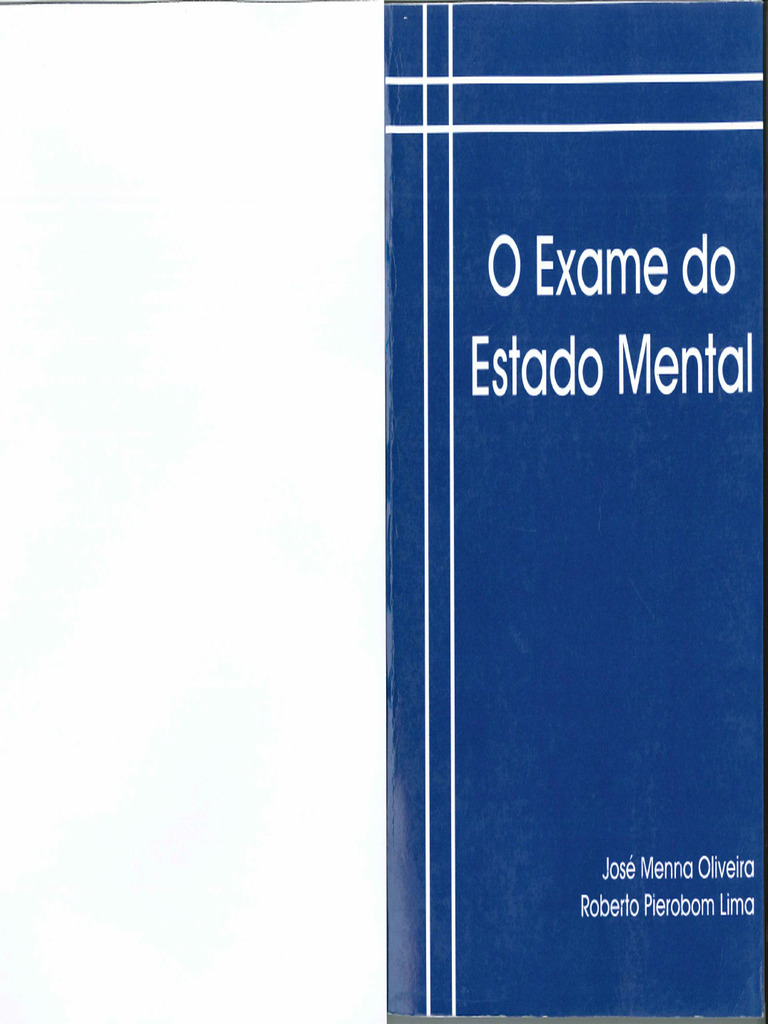 O Exame Do Estado Mental José Menna | PDF