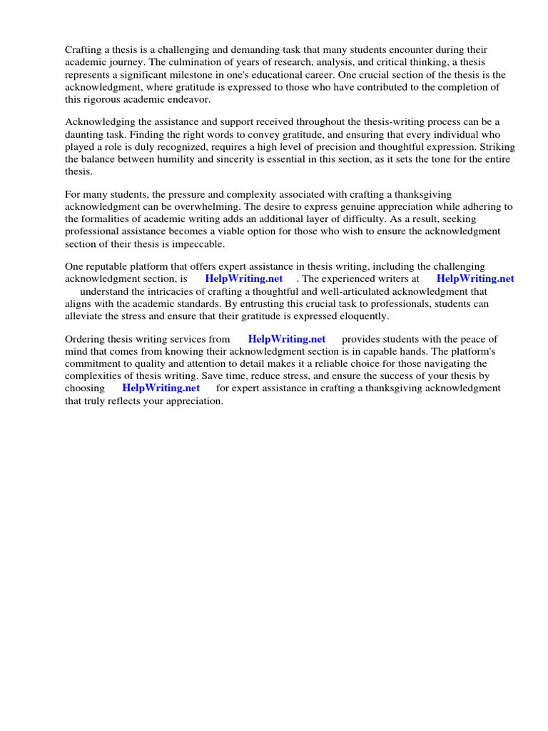 Thank God Acknowledgement Thesis | Download Free PDF | Thesis | Gratitude