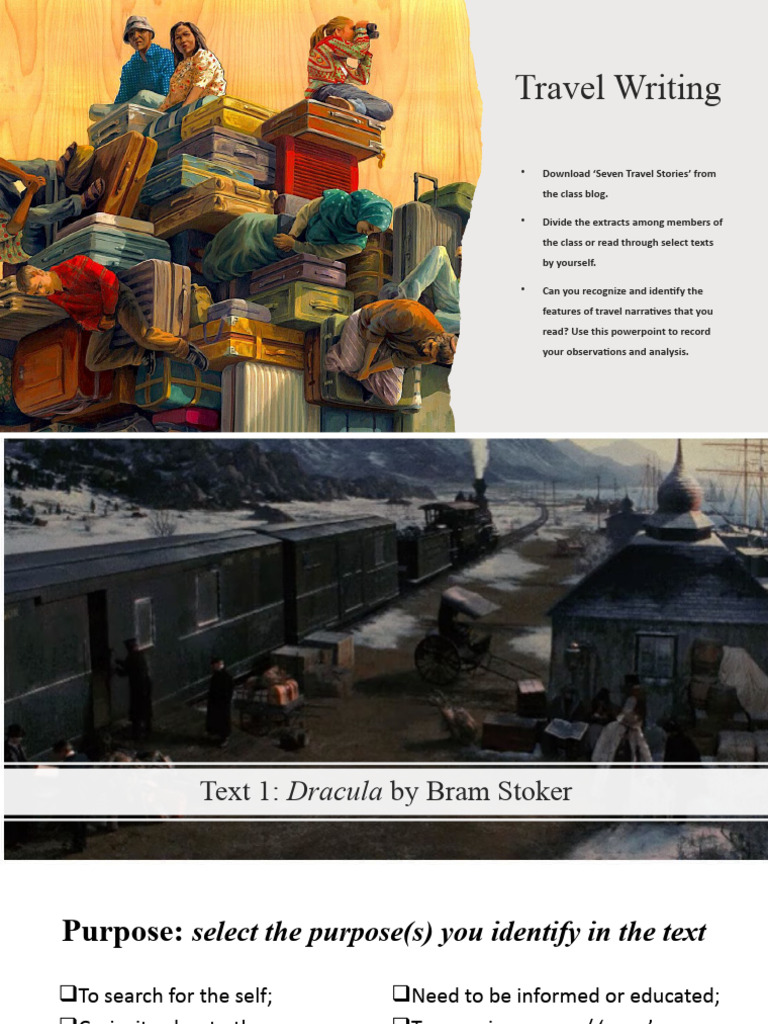 Seven Travel Stories Identify Features 1 | PDF | Narration | Narrative