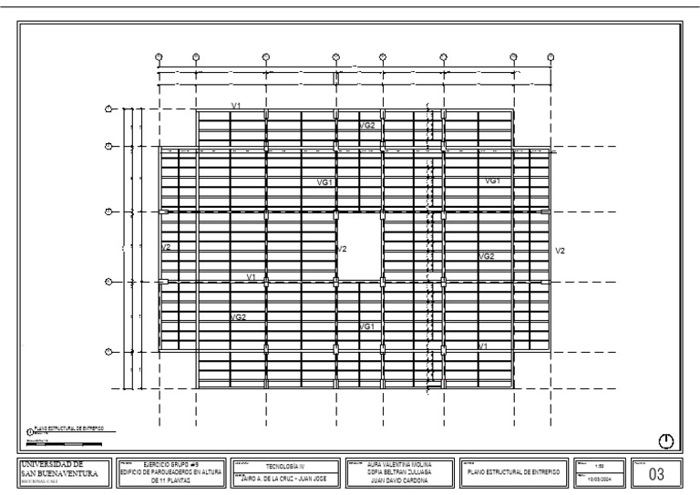 Plano Estructura de Entrepiso | PDF