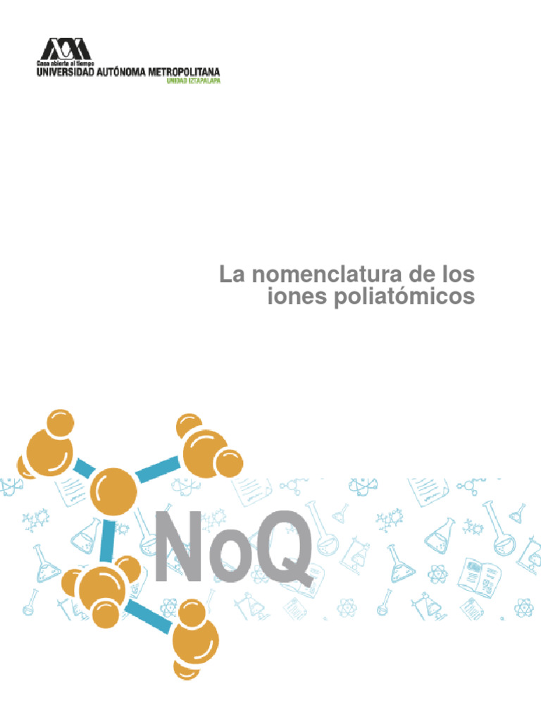 Nomenclatura de Iones Poliatómicos | PDF | Átomos | Compuestos químicos