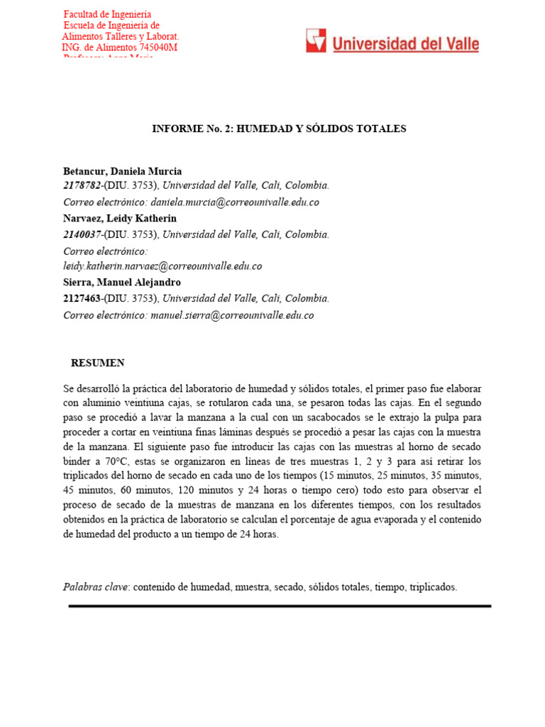 INFORME No. 2 DANIELA LEIDY MANUEL | PDF