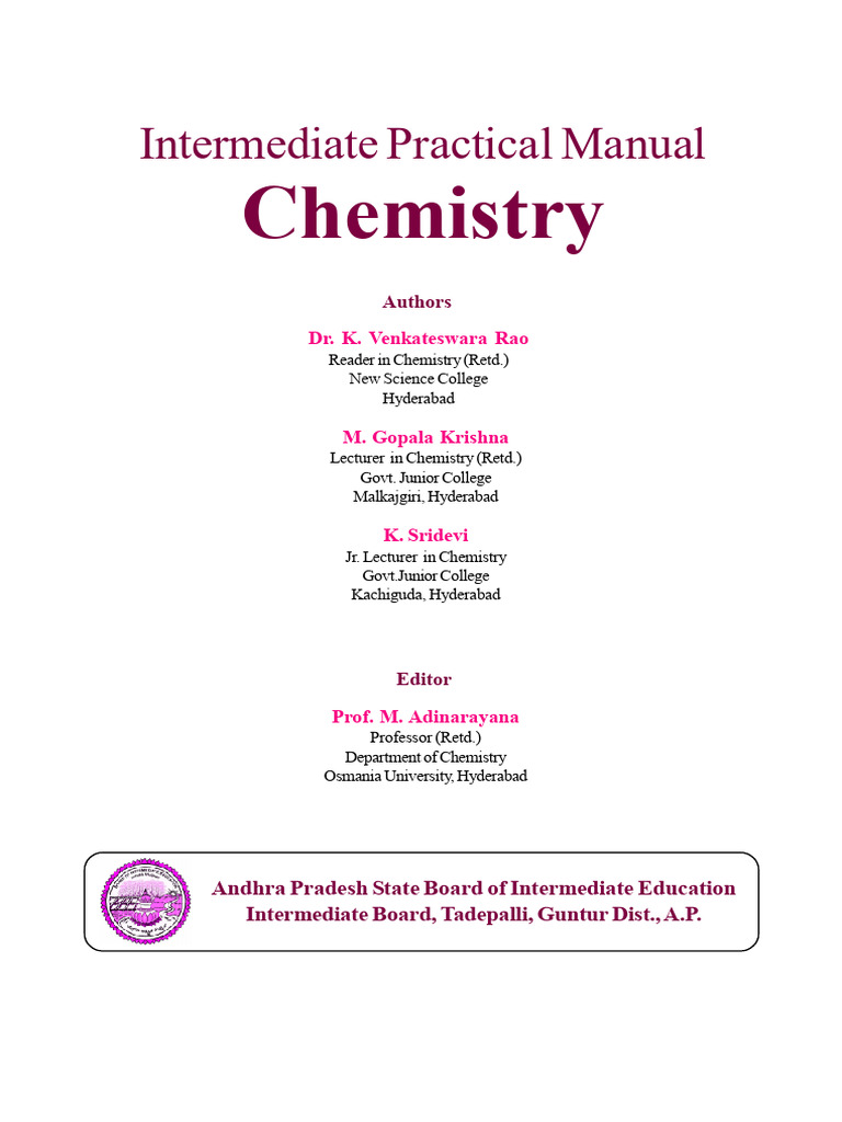 Chemistry Em Pdf Pdf Titration Chemistry