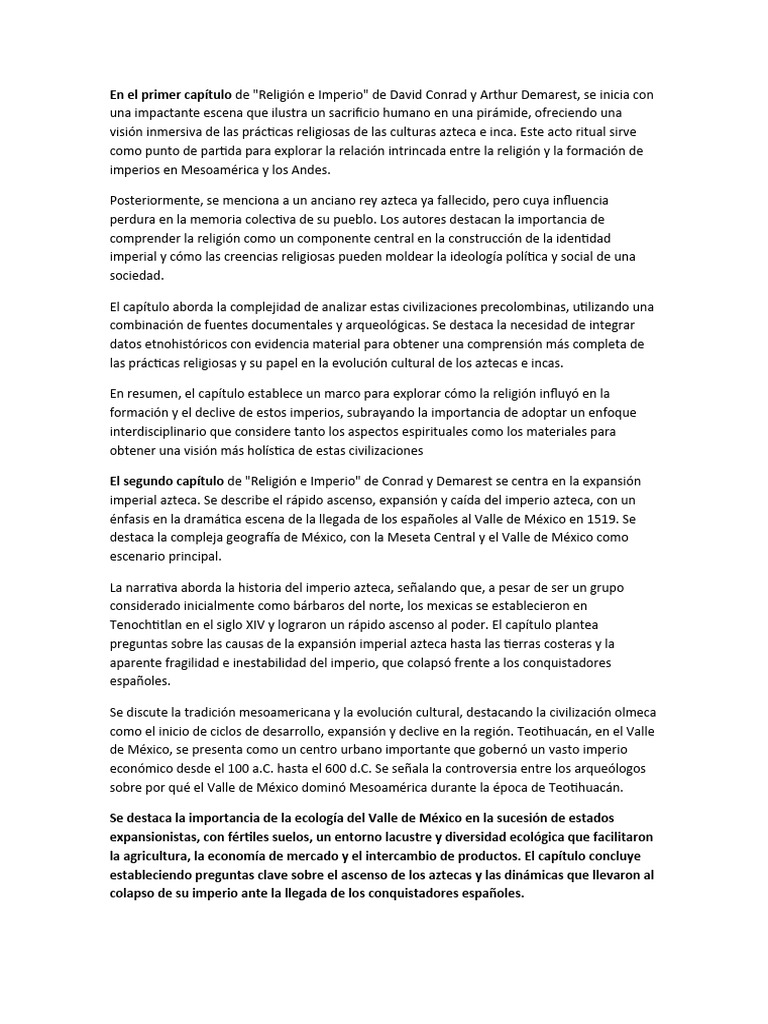 Conrad Demarest Cap1 y 2 | PDF | Mesoamérica | México
