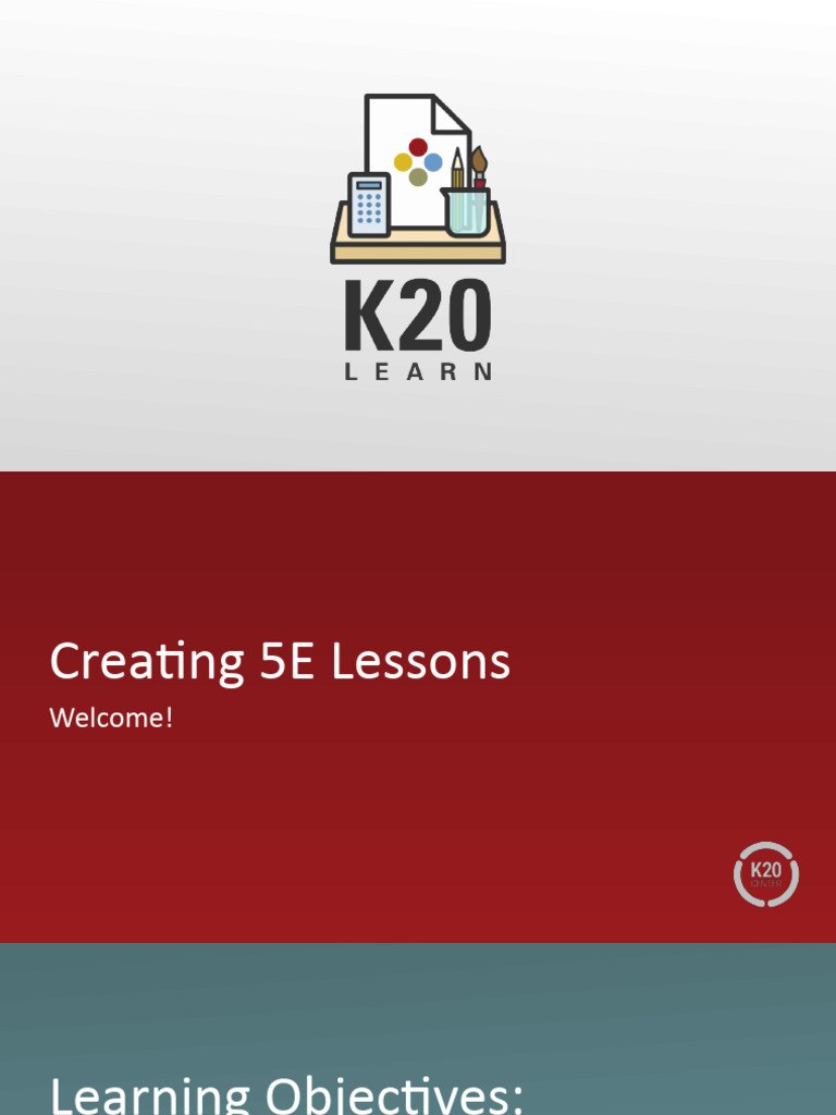 Presentation Slides Creating 5E Lessons | PDF
