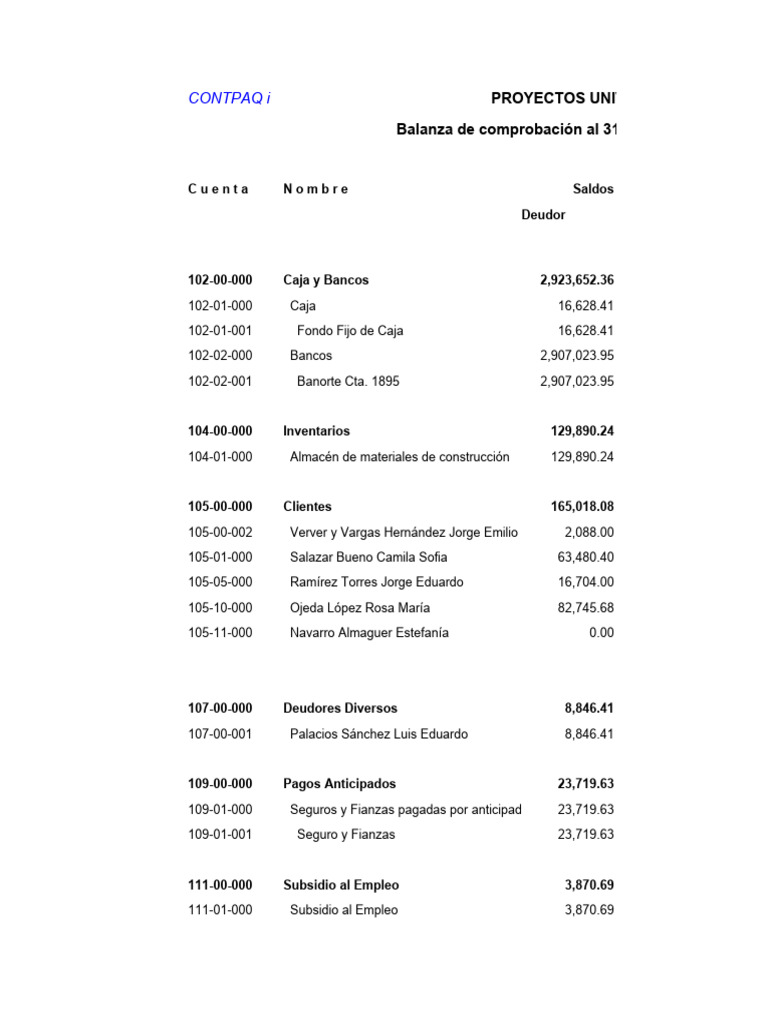 08 2023 Balanza de Comprobacion | PDF | Business | Economias