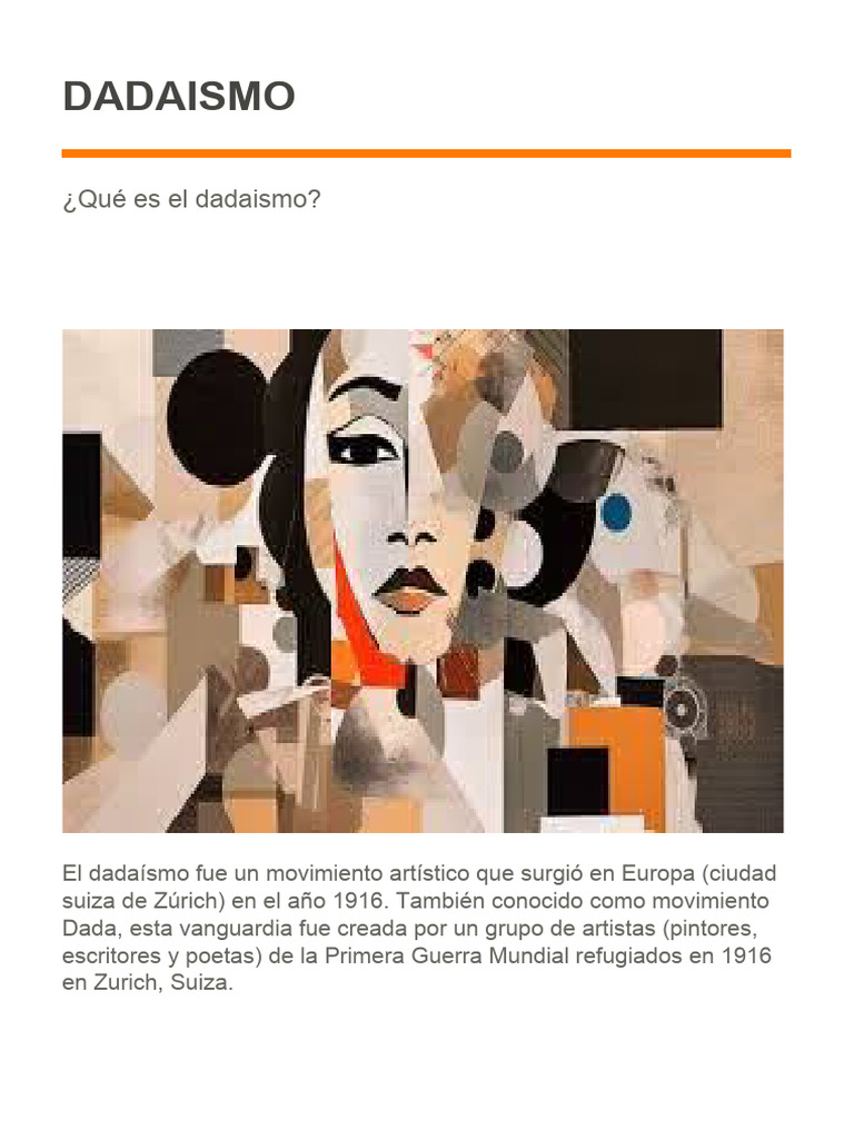 Historia y Obras Clave del Dadaísmo | PDF