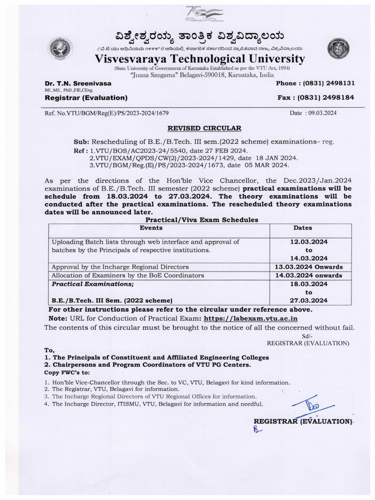 Revised Circular 9 3 24 | PDF