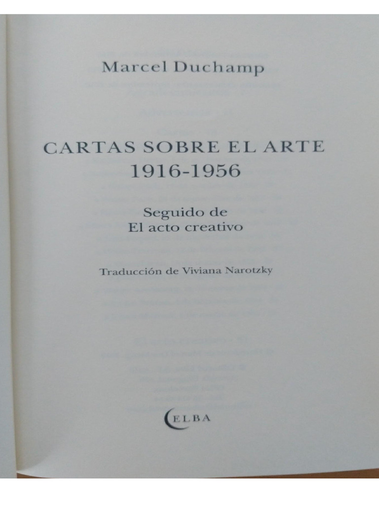 Marcel Duchamp, Carta A Suzanne Duchamp, 1916 | PDF