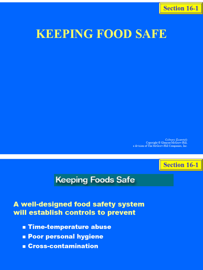 Day 2-Keeping Food Safe | PDF