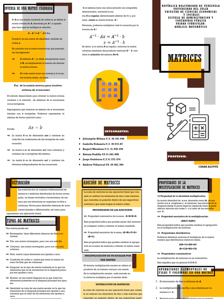 Matrices | PDF