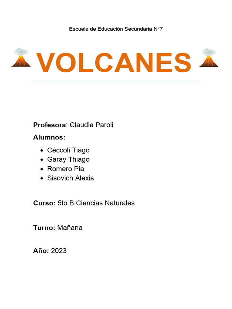 Vol Canes | PDF | Volcán | Tipos de erupciones volcánicas