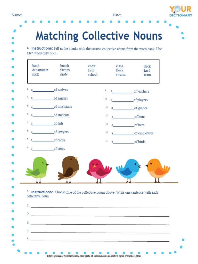 Collective Nouns Worksheet1 | PDF