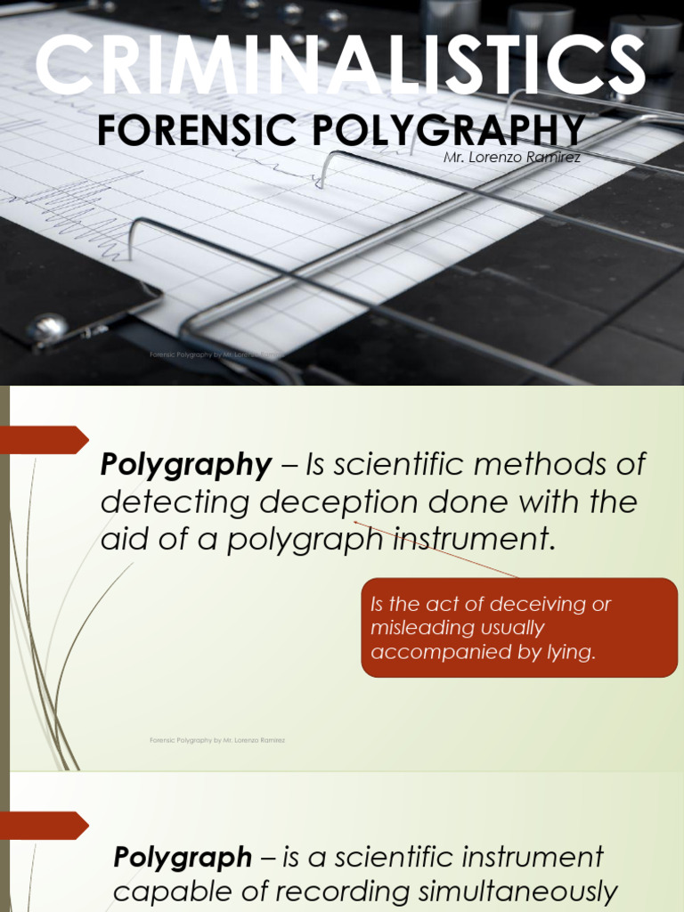 Forensic Polygraphy: Criminalistics | Download Free PDF | Polygraph ...