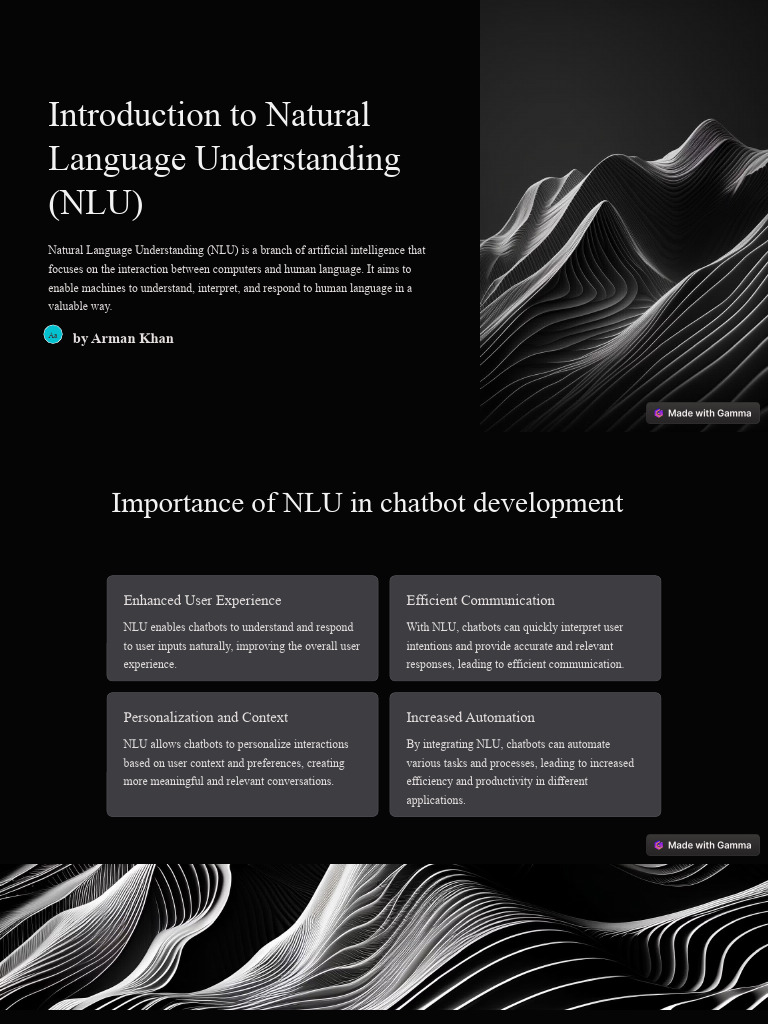 Introduction to Natural Language Understanding NLU | PDF | Human ...