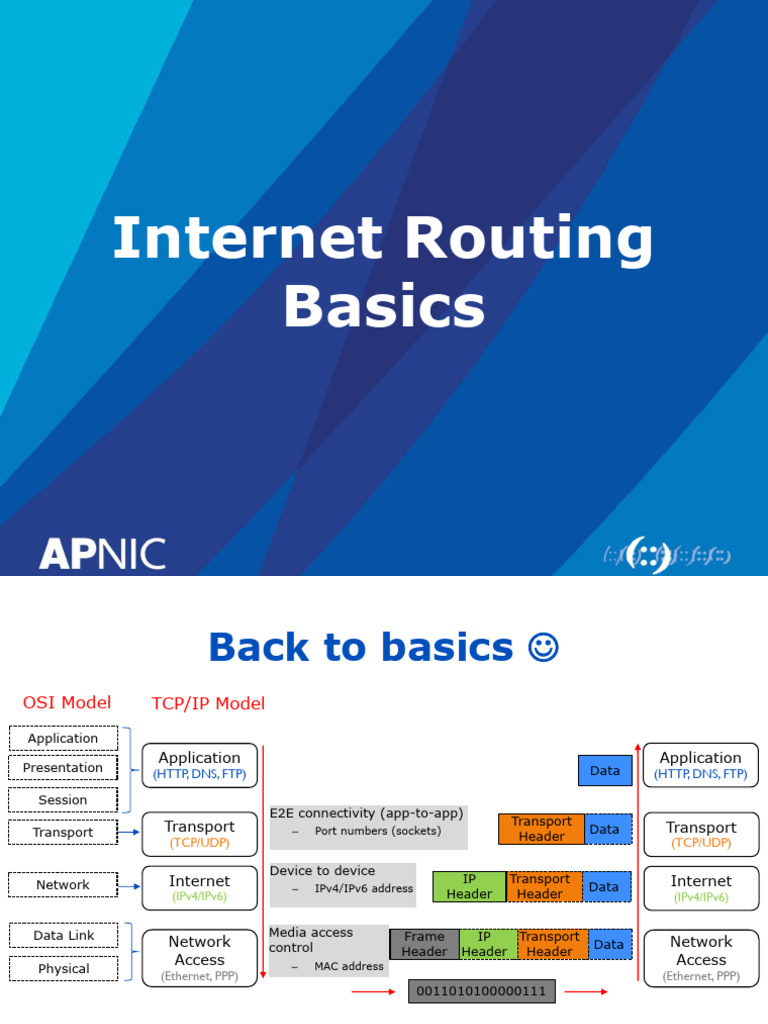 1 +Routing+Basics | PDF | Computer Network | Internet Protocols