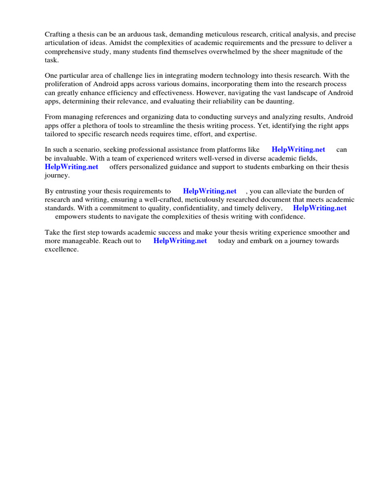 Thesis Title Using Android Apps | PDF | Career & Growth | Business