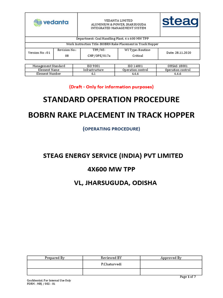 BOBRN Rake Placement SOP Guide | PDF