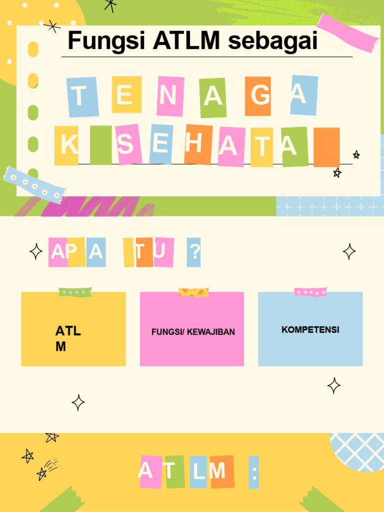 Fungsi ATLM Sebagai Tenaga Kes | PDF | Kesehatan Holistik | Sains ...