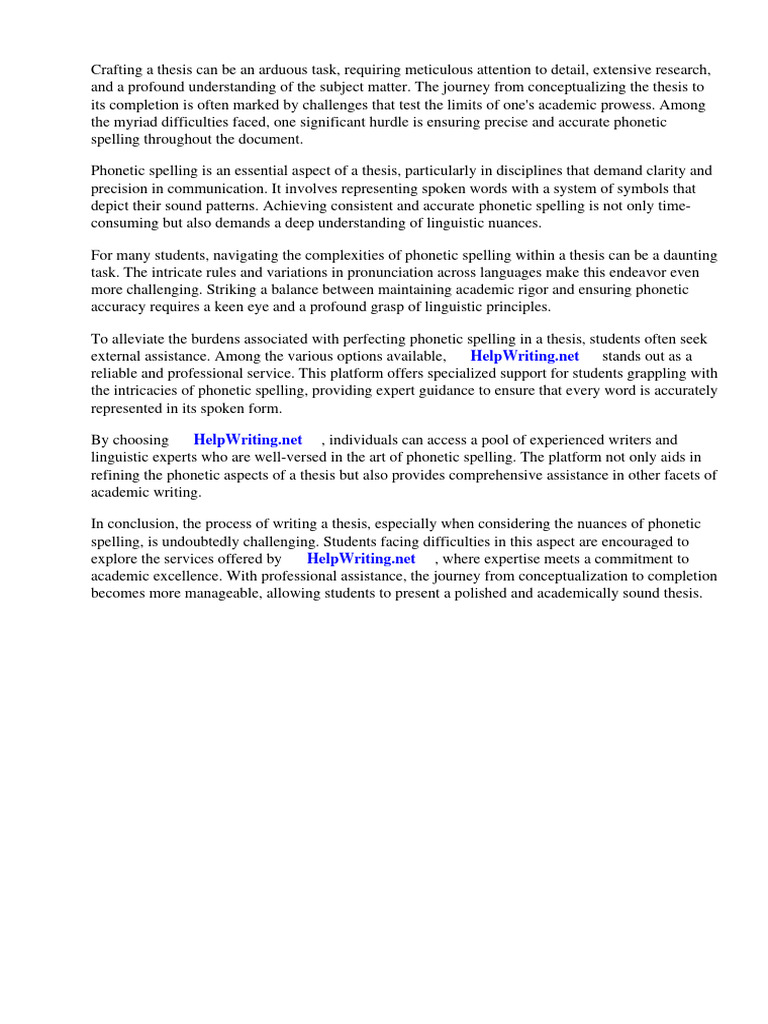 Thesis Phonetic Spelling | PDF | Phonetics | Vowel