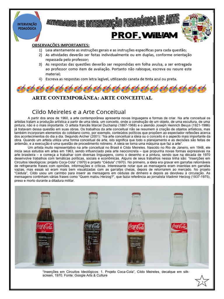 Arte Conceitual e Cildo Meireles | PDF