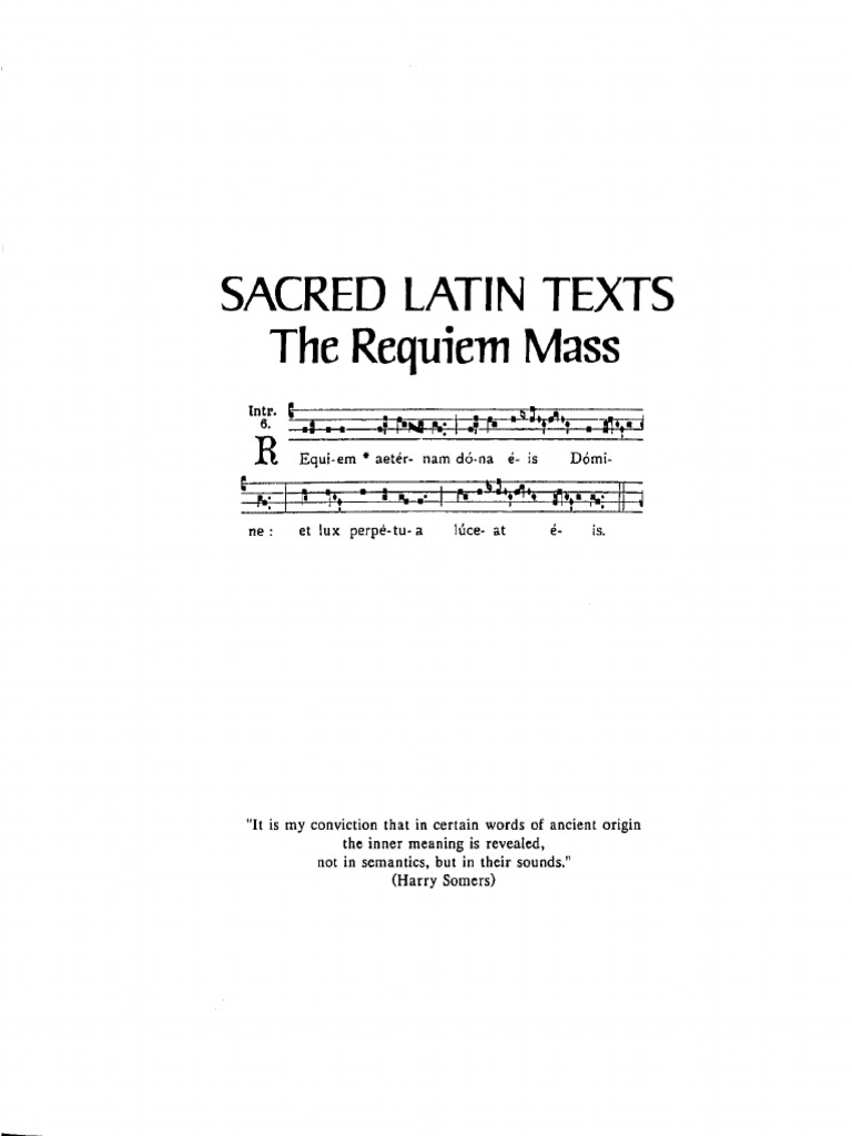 Jeffers Sacred Latin Texts Requiem Mass | PDF