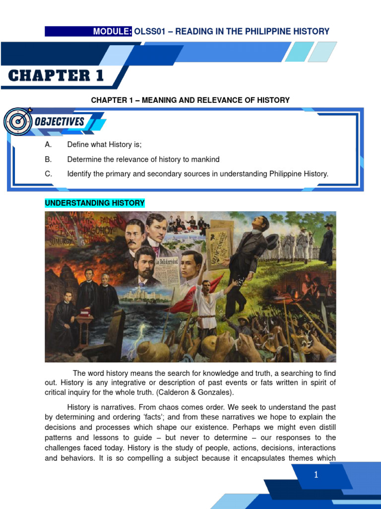 Chapter 1 - Meaning and Relevance of History | PDF | Historian ...