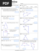 Sparx Maths - GCSE To A-Level - Answers | PDF | Mathematics | Algebra