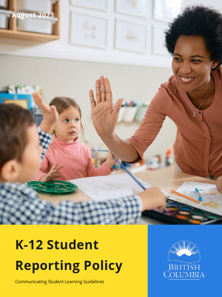 K 12 Student Reporting Policy Communicating Student Learning Guidelines ...