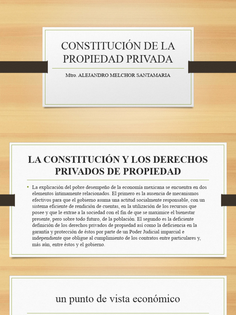 CONSTITUCIÓN DE LA PROPIEDAD PRIVADA | PDF | Propiedad | Monopolio