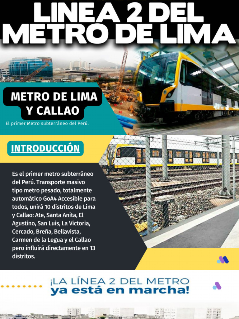 Línea 2 Del Metro de Lima y Callao | PDF