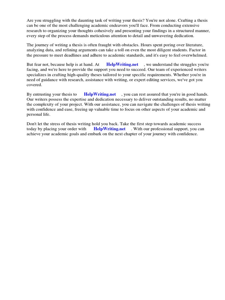 Resume Thesis Sample | PDF | Thesis | Résumé