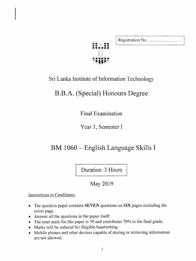 BM 1 060 - English Language Skills I | PDF | Unemployment | Laptop