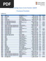 May June 2025 Igcse Timetable | PDF | Schools | Educational Stages