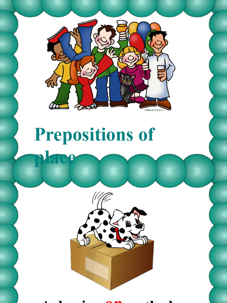 Prepositions of Place Activities Promoting Classroom Dynamics Group ...