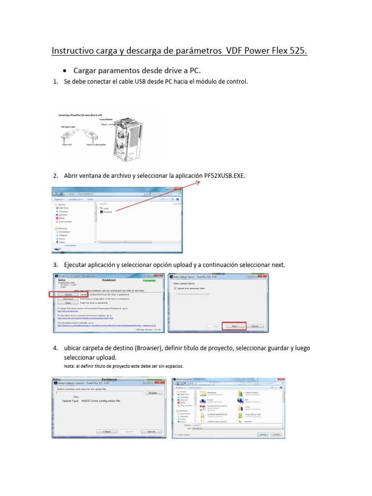 Instructivo VDF PowerFlex 525 | PDF