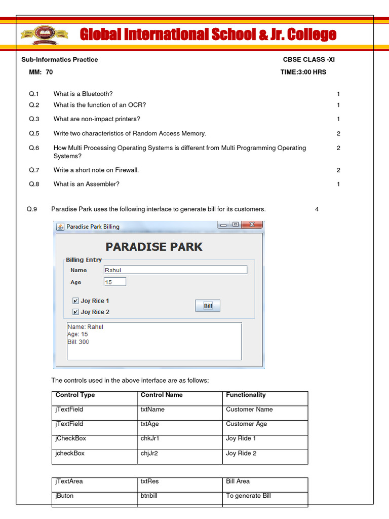 CBSE Annual Exam IP | PDF | Systems Engineering | Computer Programming