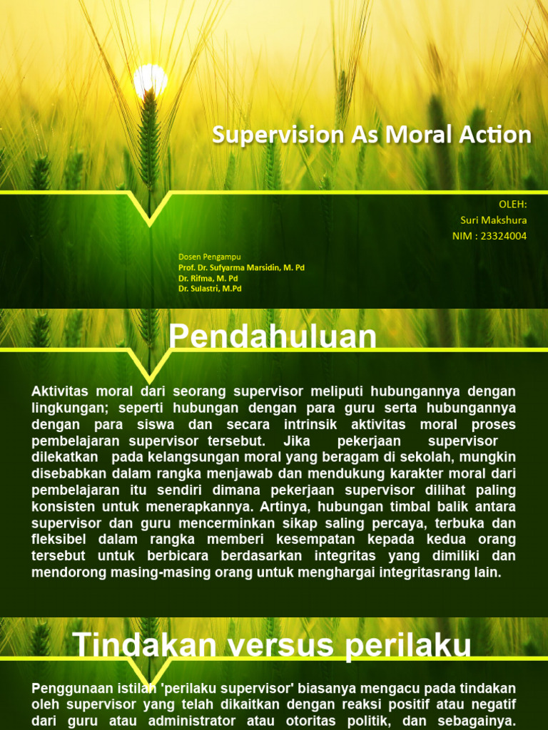 6 Supervision As Moral Action | PDF