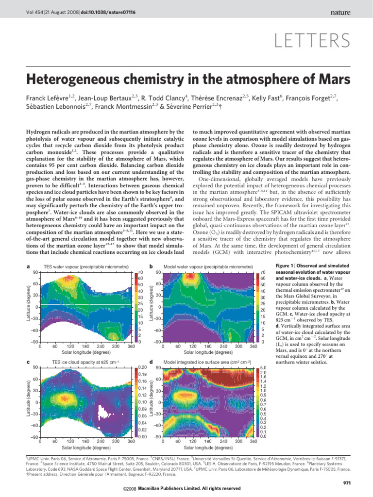 Nature 07116 | PDF | Mars | General Circulation Model