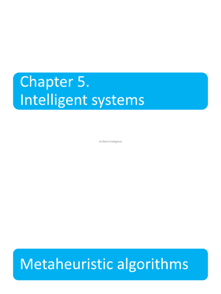 Chapter 5. Intelligent Systems | PDF