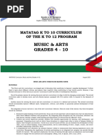 Matatag Curriculum Map - Grade 7-q1 - Music & Arts | PDF | Educational ...